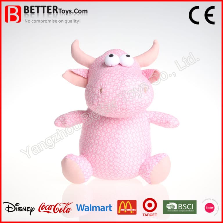 Lovely Plush Pink Cow Toy For Valentine's Day - Yangzhou Better Toys Co ...